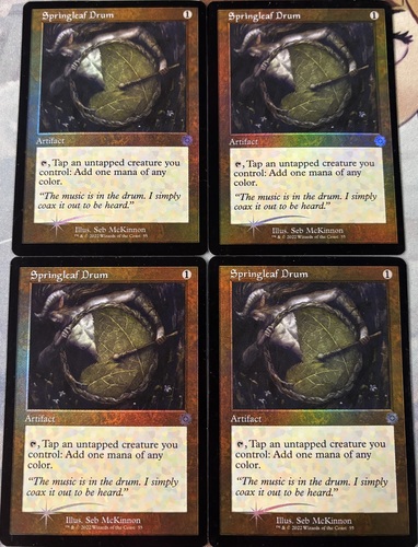 аукцион на лот 4x Springleaf Drum (Foil, Oldborder, BRO, 55) — TOPTrade